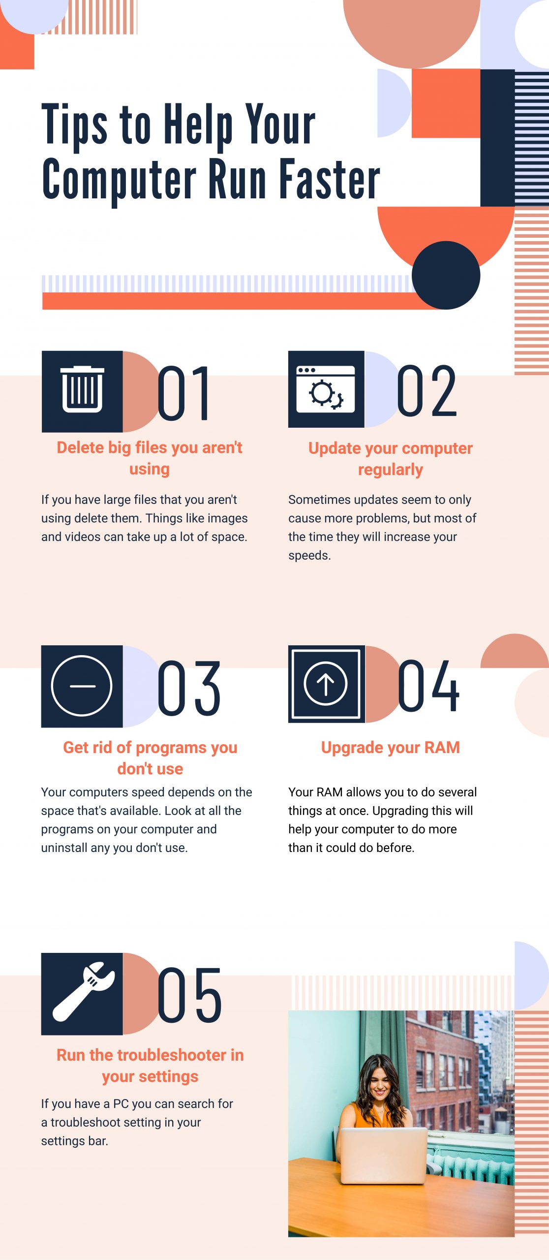 At-Home Computer Care Infographics | Lifeguard Computers